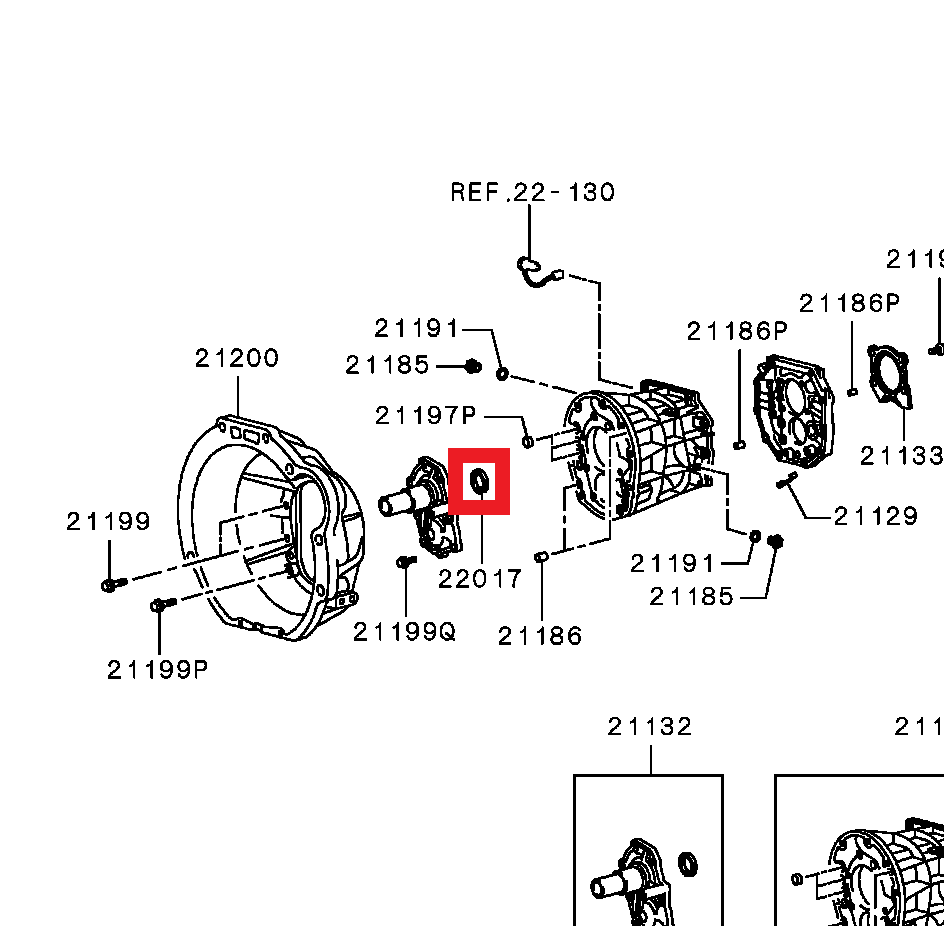 Mitsubishi GASKET,M/T CASE | part number - 2501A029 – Lings All Make Parts
